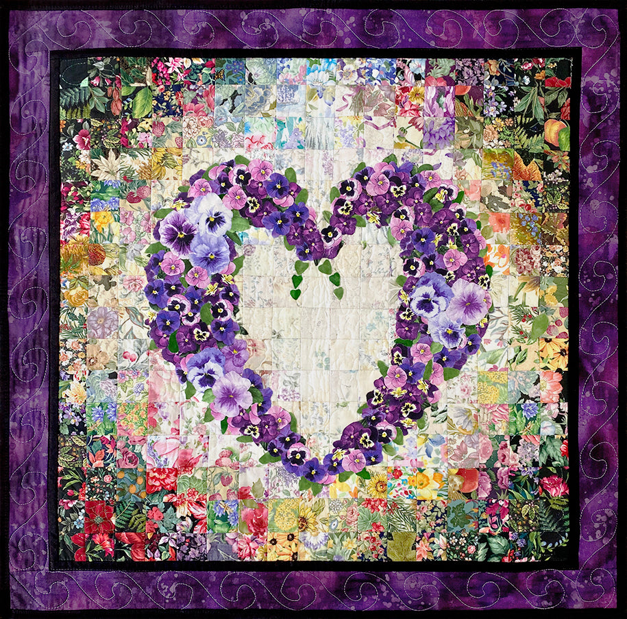 Purple Hearts Quilt Ideas